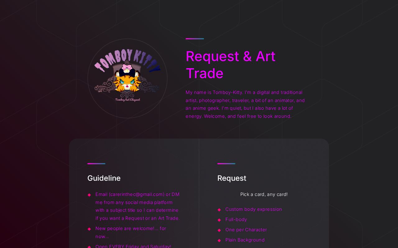 Request and Art Trade